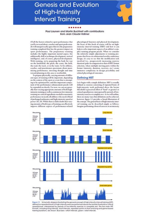 HIIT Science Book - Application of High-Intensity Interval Training